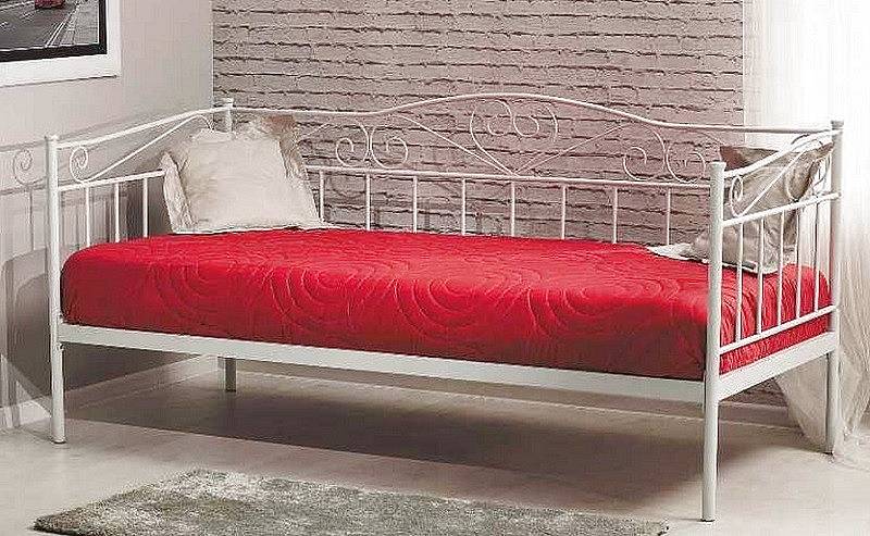 Kovová postel Birma - bílá | Nábytek-Eva.cz